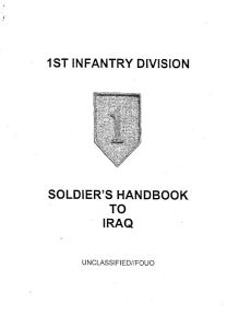 Document Friday: A Soldier’s Handbook to Iraq– “FOUO [For Official Use ...